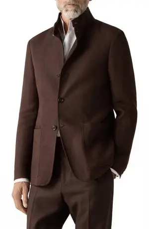 Zegna Cuffed Jackets For Men