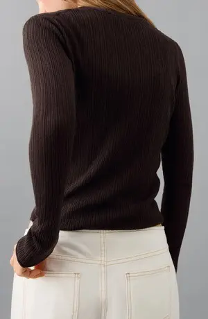 Mango Ribbed Semisheer Sweater
