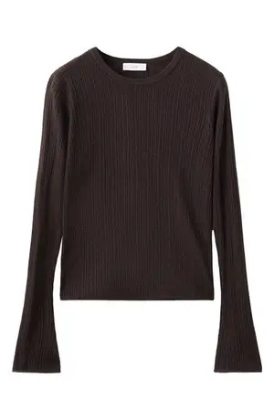 Mango Ribbed Semisheer Sweater