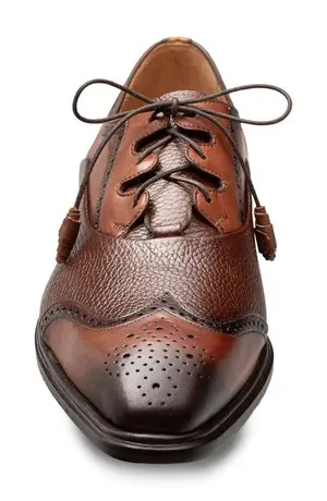 Mezlan Nord Wingtip Oxford - Cognac