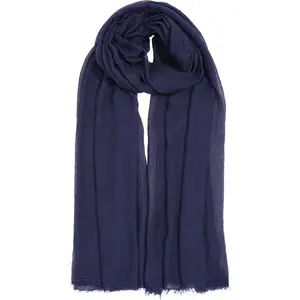 Echo Essential Modal-silk Blend Crinkle Wrap Navy