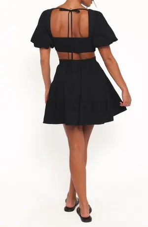 PETAL & PUP Doris Puff Sleeve Cotton Mini Dress