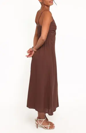 PETAL & PUP Elvina Cutout Midi Dress