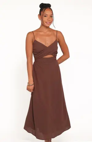 PETAL & PUP Elvina Cutout Midi Dress