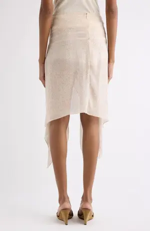 Isabel Marant Étoile Taylora Pleated Silk Georgette Skirt - Ecru