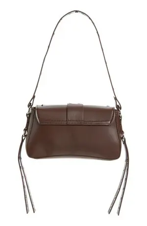 Bp. Buckle Rivet Faux Leather Shoulder Bag - Brown