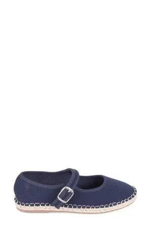 Tahari Willow Espadrille Mary Jane Flat - Navy