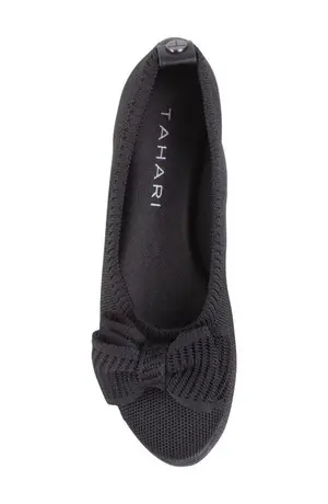 Tahari Sorrento Ballet Flat - Black