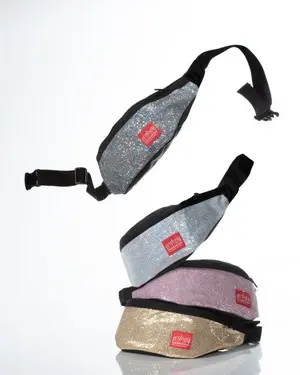 MANHATTAN PORTAGE Limelight Brooklyn Bridge Belt Bag - Grey