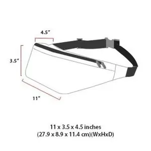 MANHATTAN PORTAGE Limelight Brooklyn Bridge Belt Bag - Grey