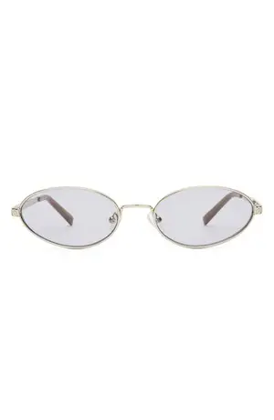 LUV LOU The Kendall 56mm Oval Sunglasses - Silver