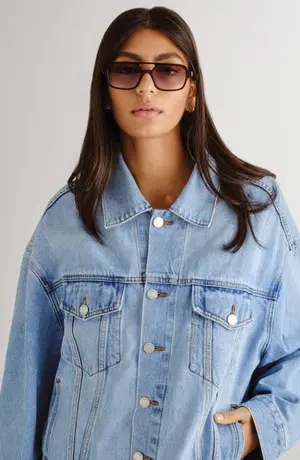 LUV LOU Aviator Sunglasses