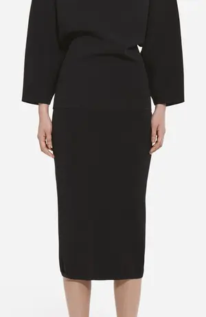 Co Collared Half-zip Top - Black