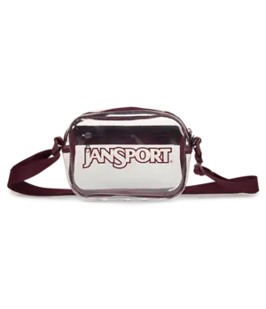 JANSPORT Clear Crossbody Cherry Lacquer
