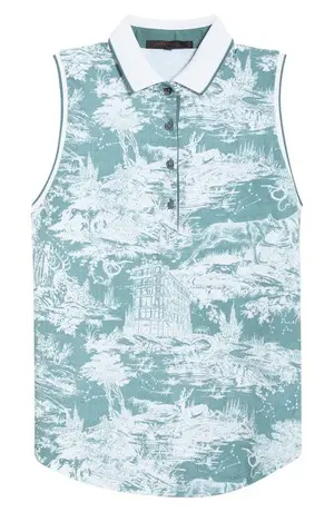 Greyson Huntress Toile Print Polo