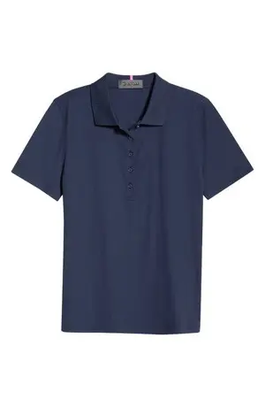 G/fore Tech Rib Golf Polo - Twilight