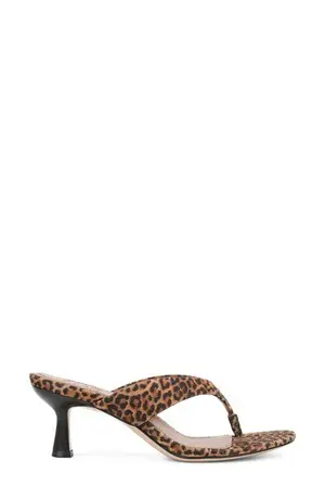 Naturalizer Tressa Thong Sandal - Brown Leopard