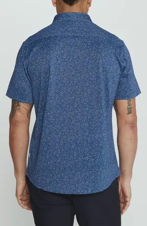 7 Diamonds Velora Floral Short Sleeve Button-up Shirt