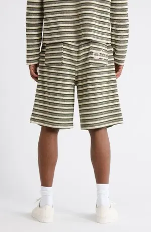 HONOR THE GIFT Speak Striped Knit Shorts