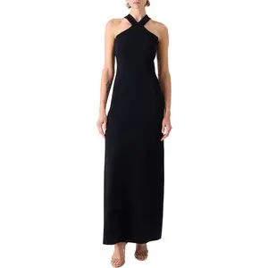 Akris Cross Strap Sweater Dress - Black