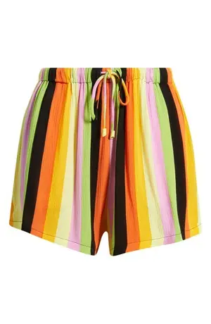 Rip Curl Striped Drawstring Shorts