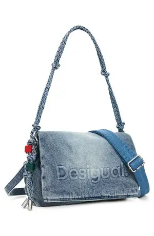 Desigual Denim Crossbody Bag - Light Blue