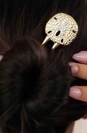 Ettika Sand Dollar Hair Pin