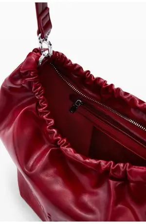 Desigual Logo Embossed Shoulder Bag With Card Holder