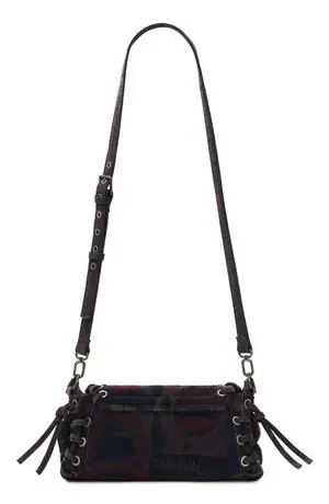 Desigual Graffiti Lips Denim Crossbody Bag