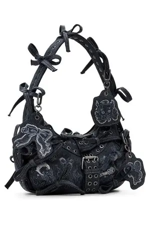 Desigual Y2k María Escoté Denim Shoulder Bag