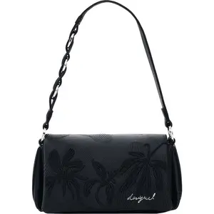 Desigual Floral Embossed Faux Leather Crossbody Bag