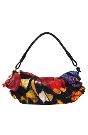 Desigual Butterfly Print Cotton Bag - Multi