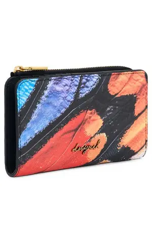 Desigual Feather Print Medium Wallet