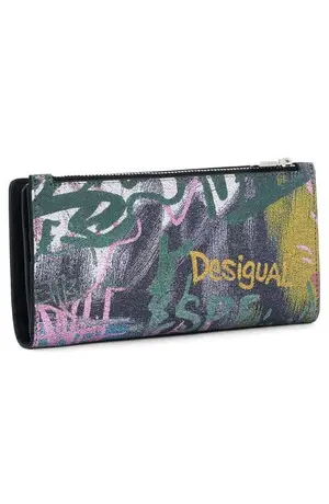 Desigual Logo Print Continental Wallet