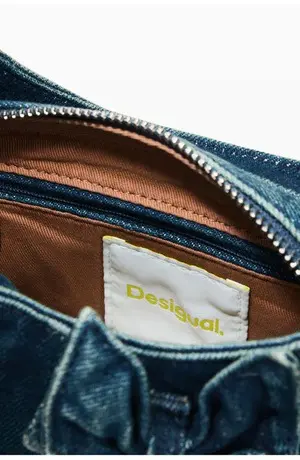 Desigual Denim Shoulder Bag - Dark Blue