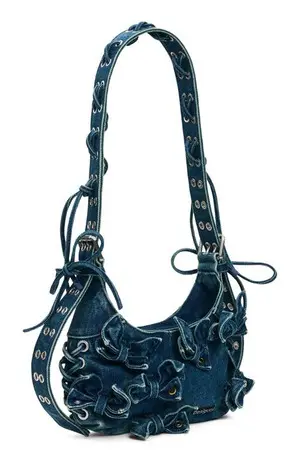 Desigual Denim Shoulder Bag - Dark Blue
