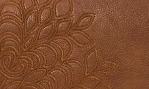 Desigual Floral Embroidered Convertible Backpack - Camel