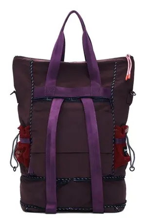 Desigual Large Voyager Nylon Backpack - Burgundy