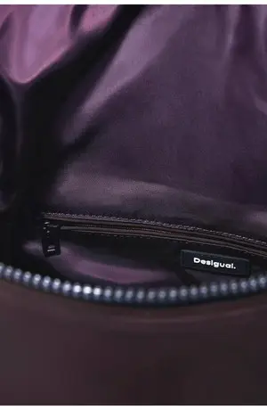 Desigual Large Voyager Nylon Backpack - Burgundy