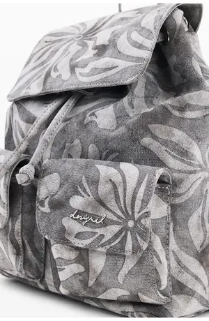 Desigual Floral Mini Backpack - Obsidian