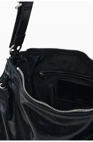 Desigual Charm Strap Faux Leather Shoulder Bag
