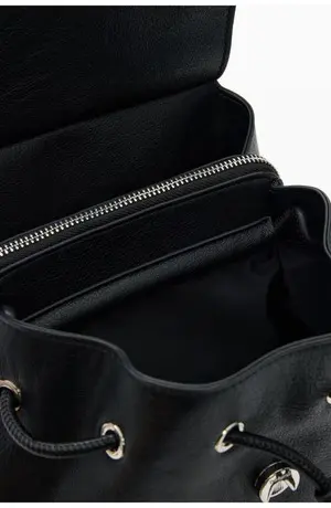 Desigual Mini Logo Embossed Convertible Backpack - Black