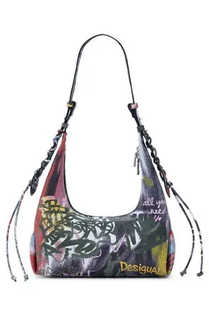 Desigual Graffiti Logo Shoulder Bag
