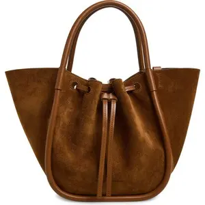 Proenza Schouler Small Ruched Leather Tote - Saddle