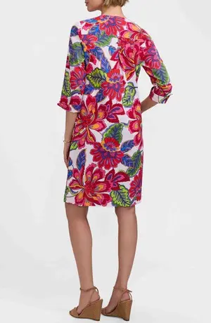 Foxcroft Printed Cotton Shift Dress