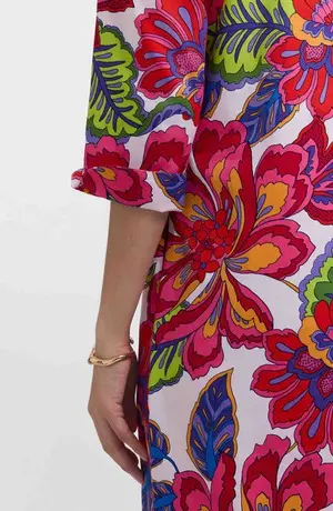 Foxcroft Printed Cotton Shift Dress