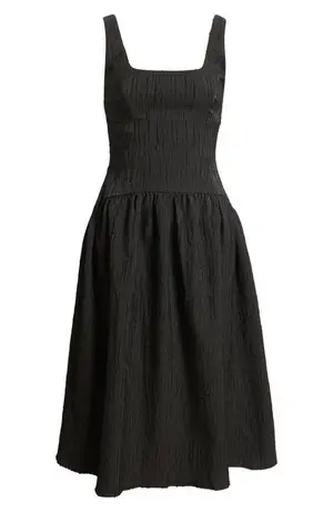 Deluc Vedra Sleeveless Midi Dress - Black