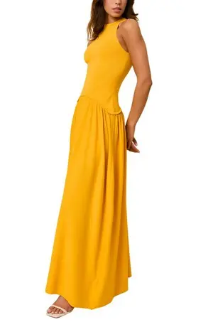 Solid & Striped The Isola Sleeveless Maxi Dress - Pineapple