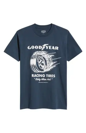 Brixton X Goodyear Cheater Slick Cotton Graphic T-shirt