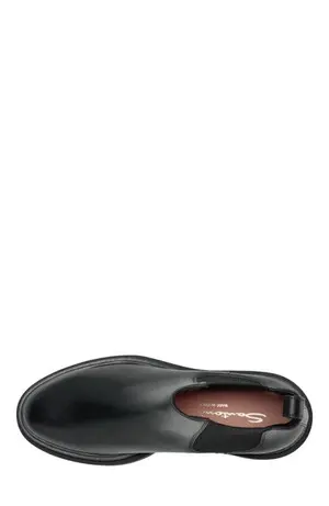 Santoni Leather Chelsea Boots